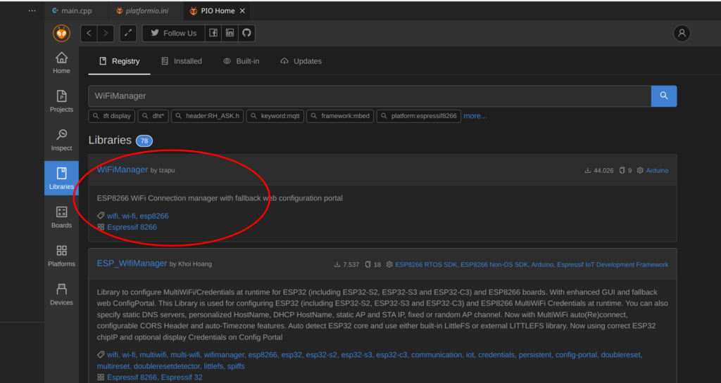 How To Create A Project For Nodemcu Esp8266 With Platformio Techrm