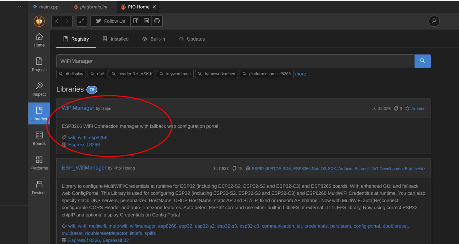 How To Create A Project For Nodemcu Esp8266 With Platformio Techrm