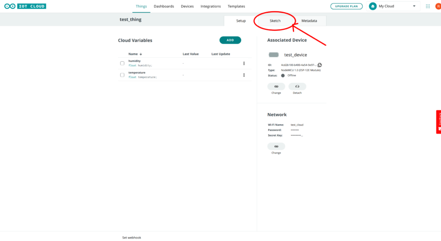 How To Make A Data Logger With The Esp8266 Nodemcu Connected To The Arduino Cloud Techrm 5408