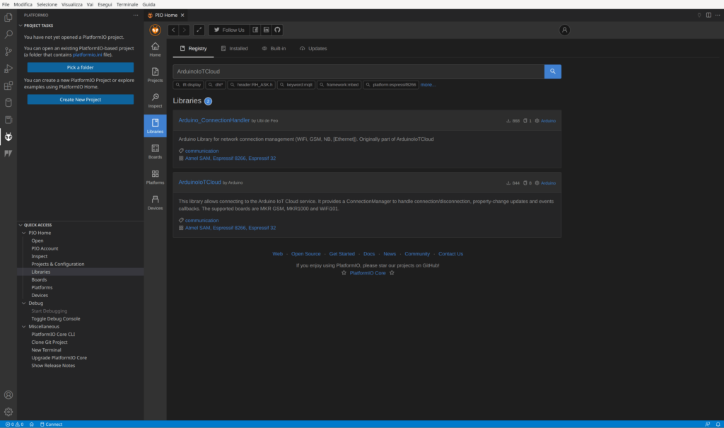 How To Create A Remote Control System Of Two Leds With Esp8266arduino Cloud And Platformio Techrm